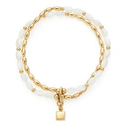 Leonardo Bracelet female Gold, White size One Size