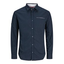 Jack & Jones JACK & JONES Hemd 'Remy' Herren Gr&ouml;&szlig;e S nachtblau / wei&szlig;
