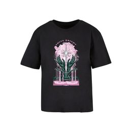Mister Tee T-Shirt 'Shine Bright' Damen Größe 5XL grün / rosa / schwarz / weiß