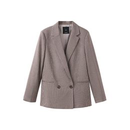 Mango Blazer 'Charlott' Damen Gr&ouml;&szlig;e 42 beige / bordeaux / schwarz