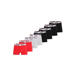 Fila Boxershorts Herren Gr&ouml;&szlig;e XL hellgrau / rot / schwarz / wei&szlig;