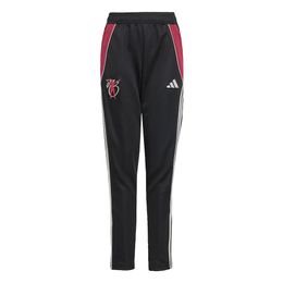 adidas Performance Sporthose 'Jude Bellingham' Jungen Größe 140 hellgrau / grenadine / schwarz