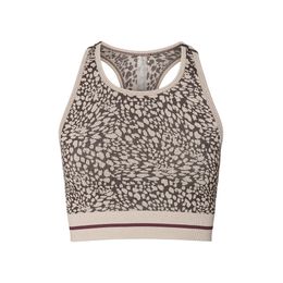 Only Play Sport-BH 'ONPDAISY-2-AJESSA' Damen Gr&ouml;&szlig;e M dunkelbeige / anthrazit / aubergine