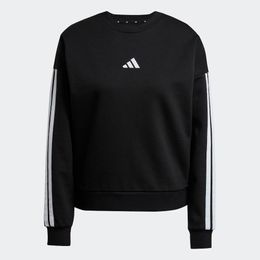 adidas Sportswear Athletic Sweatshirt 'Essentials 3-Stripes Fleece' female Black size XL