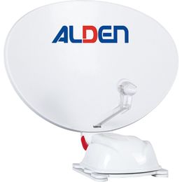 Alden AS2 80 HD Ultrawhite vollautomatische Sat-Anlage Single-LNB inkl. S.S.C. HD-Steuermodul und Ultrawide LED TV 22 Zoll - Camping-Sat-Anlagen