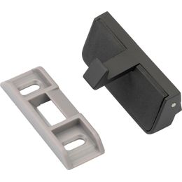 Confurn Hakenverschluss mit Schließwinkel schwarz - Scharniere, Beschläge & Möbelzubehör