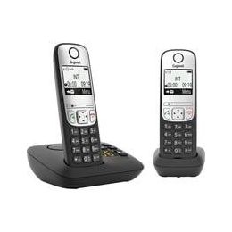 Gigaset A690 A Duo, analoges Telefon schwarz, DECT, Anrufbeantworter
