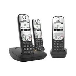 Gigaset A690 A Trio, analoges Telefon schwarz, DECT, Anrufbeantworter