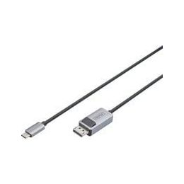 Digitus USB4 Gen 2x2 Adapterkabel USB-C > DisplayPort schwarz/grau, 2 Meter