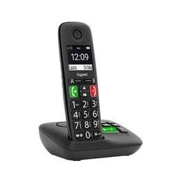 Gigaset E290A, analoges Telefon schwarz, Anrufbeantworter