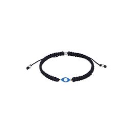 Kuzzoi Armband Herren Gr&ouml;&szlig;e 19 blau / schwarz / silber