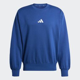 adidas Sportswear Sportsweatshirt 'Essentials Feelcozy' Herren Gr&ouml;&szlig;e S dunkelblau / wei&szlig;