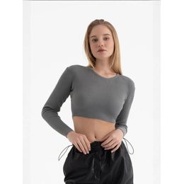 Hiccup Pullover Damen Gr&ouml;&szlig;e L grey denim