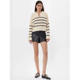 Hiccup Pullover Damen Gr&ouml;&szlig;e L creme / schwarz