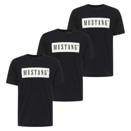 Mustang T-Shirt Herren Gr&ouml;&szlig;e XXXL schwarz / wei&szlig;