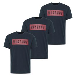 Mustang Shirt Herren Gr&ouml;&szlig;e XL dunkelblau / rot