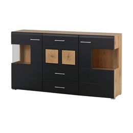 M&ouml;bel Kraft Sideboard schwarz Ma&szlig;e (cm): B: 170 H: 94 T: 42.0 &raquo; M&ouml;bel Kraft