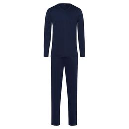 Hanro Pyjama lang 'Night Selection' Herren Größe XXL dunkelblau
