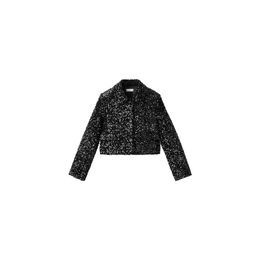 MANGO TEEN Between-Season Jacket 'Sequinsb' female Black size L