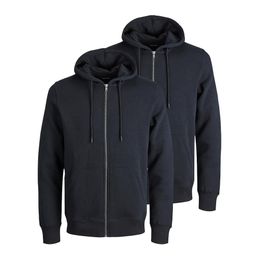 Jack & Jones Jack & Jones Zip-Up Hoodie 'Star' male Black size XL