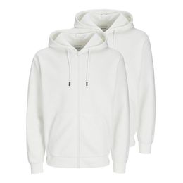 Jack & Jones Jack & Jones Zip-Up Hoodie 'Bradley' male White size M