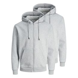 Jack & Jones JACK & JONES Sweatjacke 'Bradley' Herren Gr&ouml;&szlig;e M hellgrau