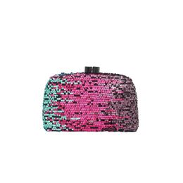 NAL&igrave; Clutch 'CASSIE' Herren Gr&ouml;&szlig;e One Size blau / ros&eacute;