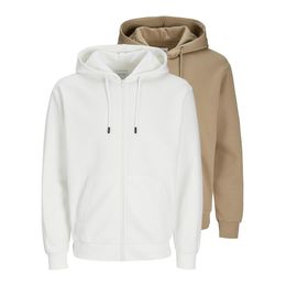 Jack & Jones JACK & JONES Sweatjacke 'Bradley' Herren Gr&ouml;&szlig;e XXL beigemeliert