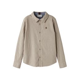 name it Hemd Jungen Gr&ouml;&szlig;e 122/128 beige / dunkelbeige