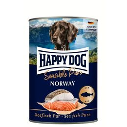 Happy Dog Sensible Pure Norway (Seefisch) 6 x 400 g Dose Nassfutter fÃ¼r Hunde