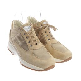 Hogan Turnschuhe / Sneaker Damen Gr&ouml;&szlig;e 38.5 Second Hand beige