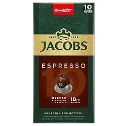 Jacobs Espresso 10 Intenso Kaffeekapseln 10 St&uuml;ck &agrave; 5.2 g