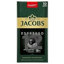Jacobs Espresso 12 Ristretto Kaffeekapseln 10 St&uuml;ck &agrave; 5.2 g