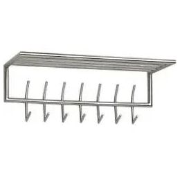 Wohnling Garderobe WL6.448 Metall Silber Wandhalterung 7 Haken