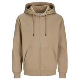 Jack & Jones Jack & Jones Zip-Up Hoodie 'Bradley' male Beige size M