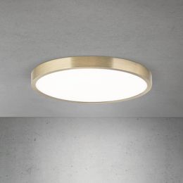 Orion LED-Deckenlampe Disc, messingfarben antik, &Oslash; 28 cm, CCT