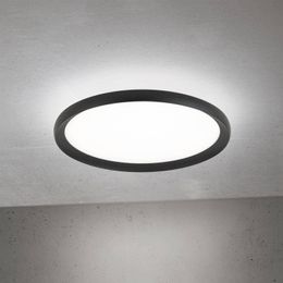 Orion LED-Deckenlampe Kant, &Oslash; 40 cm schwarz, CCT Metall/Kunststoff
