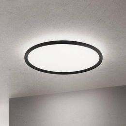 Orion LED-Deckenlampe Kant, &Oslash; 60 cm schwarz, CCT Metall/Kunststoff