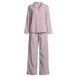 Seidensticker Pyjama 'Classic Fil a Fil' Damen Gr&ouml;&szlig;e 4XL lila Winterkleid