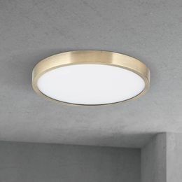 Orion LED-Deckenlampe Disc, messingfarben antik, &Oslash; 24 cm, CCT