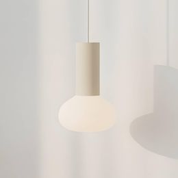 Aldex H&auml;ngeleuchte Flo, beige, 1-flammig, Glas