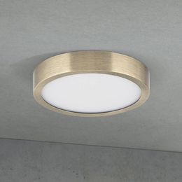 Orion LED-Deckenlampe Disc, messingfarben antik, &Oslash; 14 cm, CCT