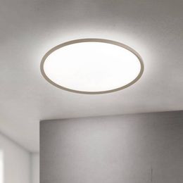 Orion LED-Deckenlampe Kant, &Oslash; 80 cm, khaki, CCT, Metall/Kunststoff