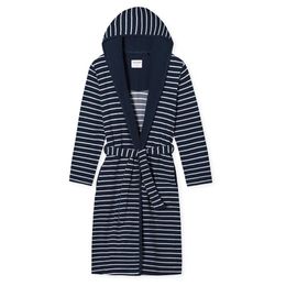 Schiesser Long Bathrobe 'Feather Terry' female Blue size M