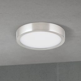 Orion LED-Deckenlampe Disc, nickelfarben satiniert, &Oslash; 14 cm, CCT