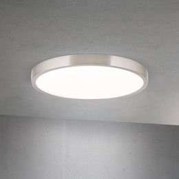 Orion LED-Deckenlampe Disc, nickelfarben satiniert, &Oslash; 28 cm, CCT