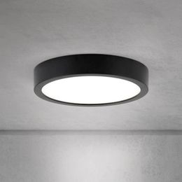 Orion LED-Deckenlampe Disc, schwarz &Oslash; 14 cm, CCT Metall/Kunststoff