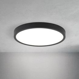Orion LED-Deckenlampe Disc, schwarz &Oslash; 24 cm, CCT Metall/Kunststoff