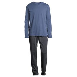Schiesser Pyjama lang 'Night & Home' Herren Größe XL bunt