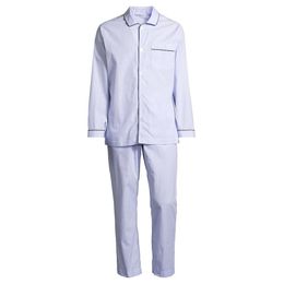 Seidensticker Long Pajamas 'Web' male Blue size XXL